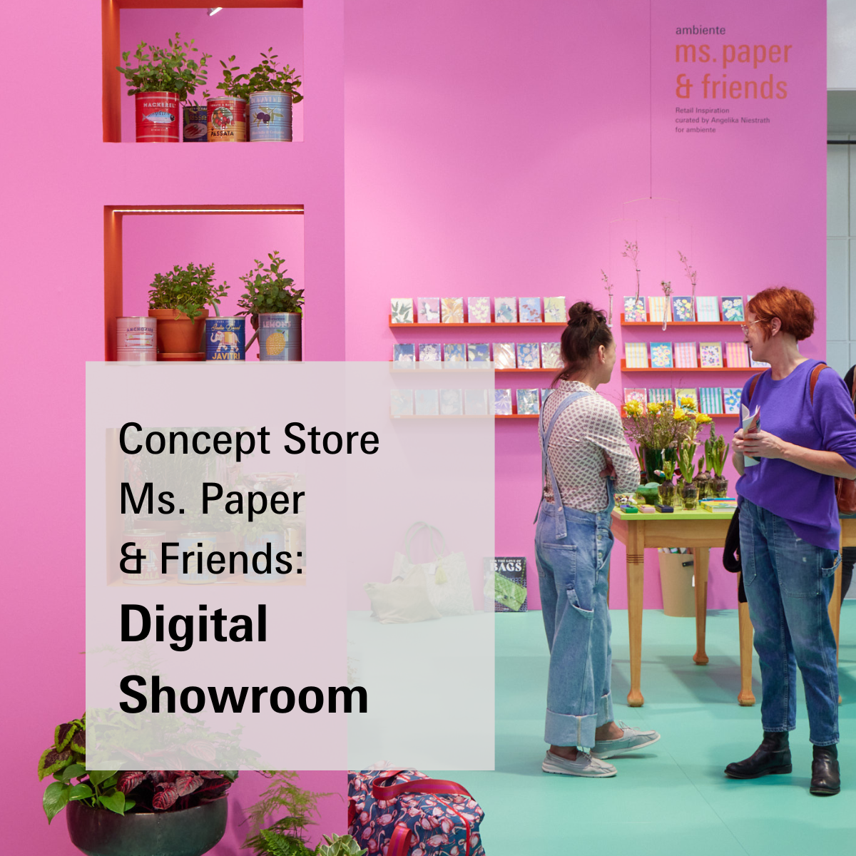 Ms. Paper & Friends: Innovative Product Presentation